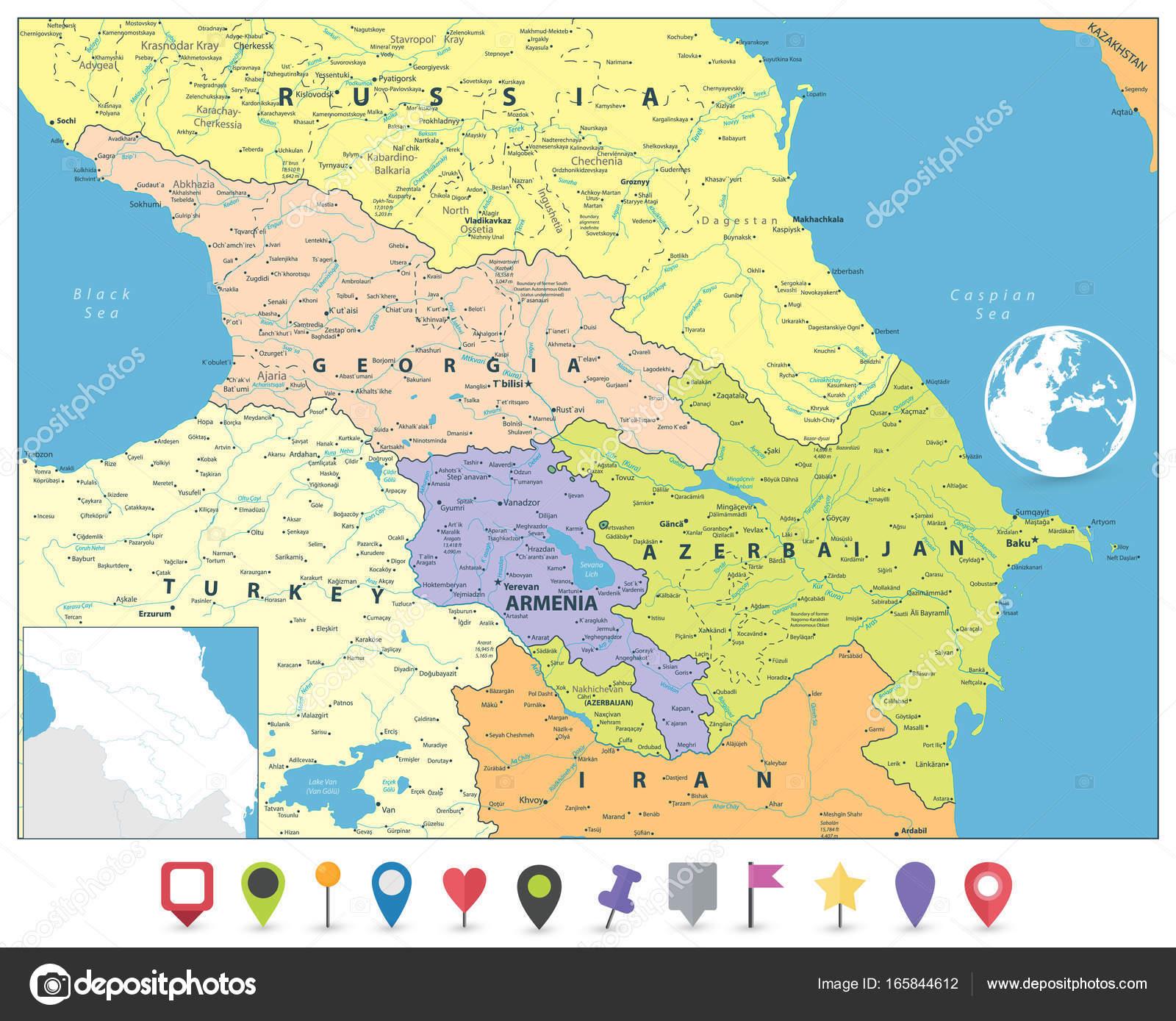 Caucasus On Map