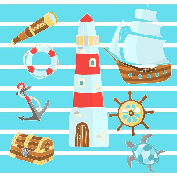 Ocean theme collection 1 Stock Vector Image by ©clairev #74224627