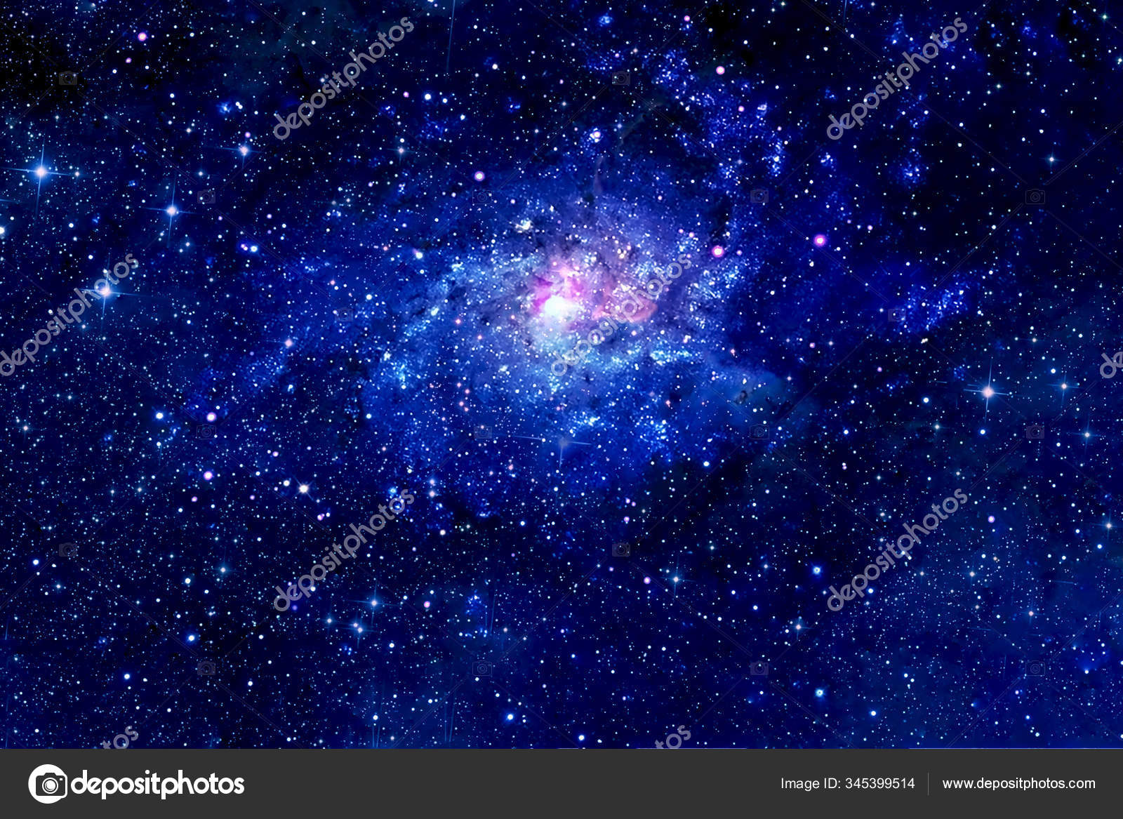 Beautiful space, a cluster of stars and galaxies. Elements of this ...