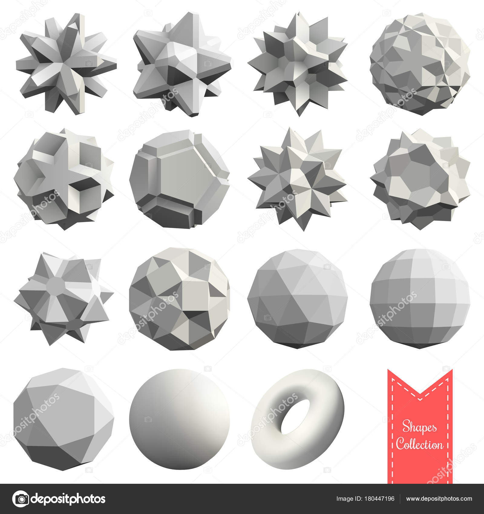3d Geometric Shapes Patterns