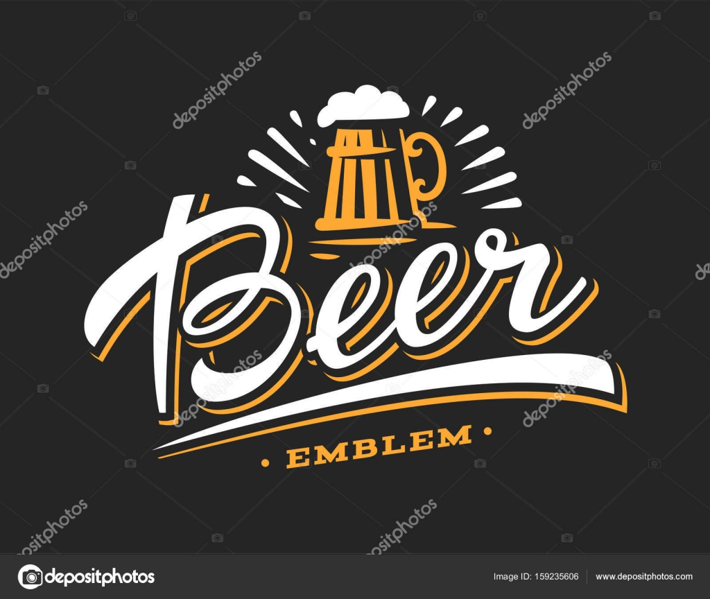 Beer Logo Vector Illustration Emblem Brewery Design — Stock Vector