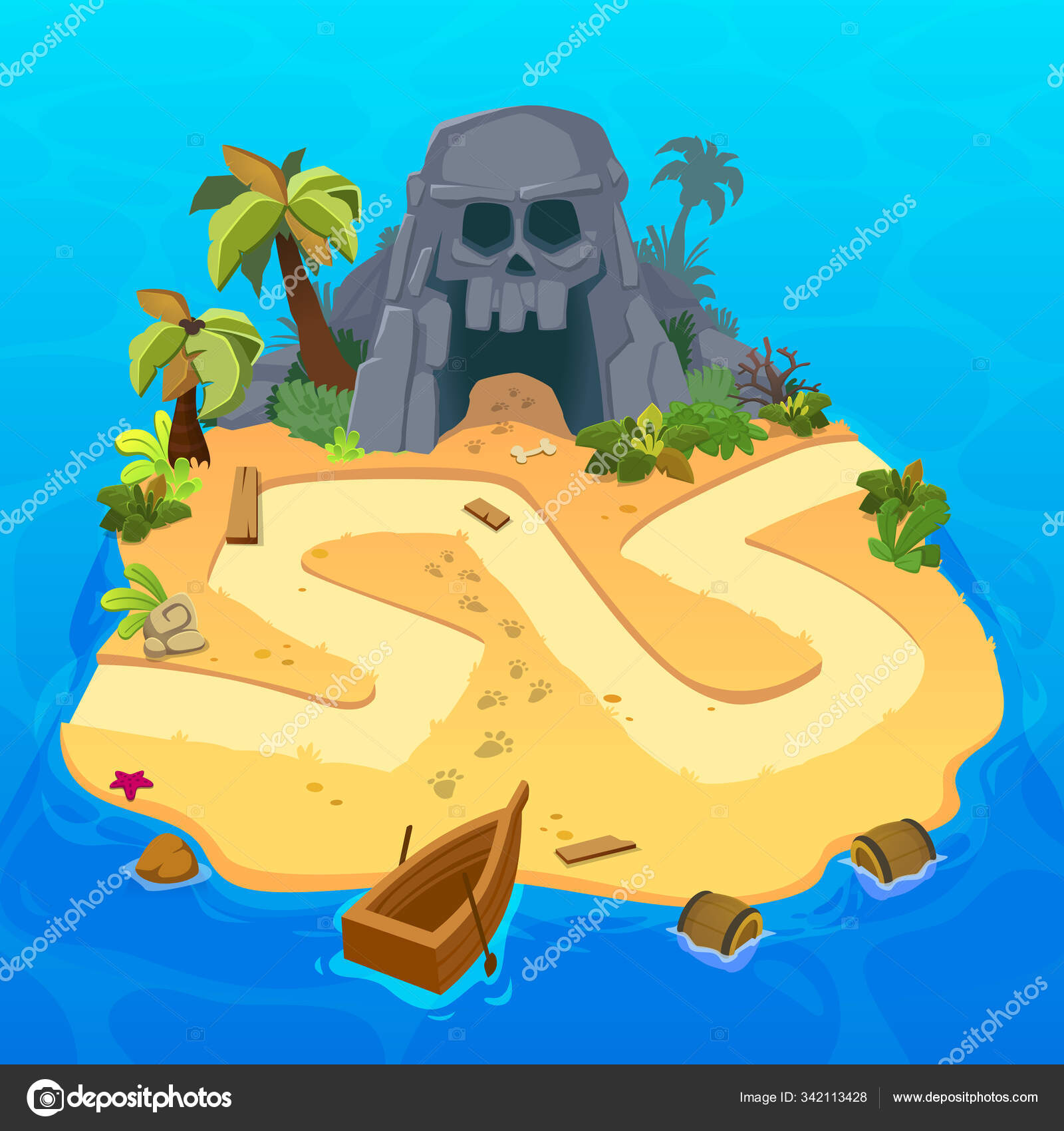 Pirate Island Map