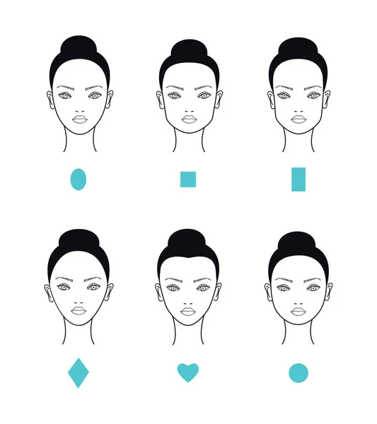 Face shapes Vector Art Stock Images | Depositphotos