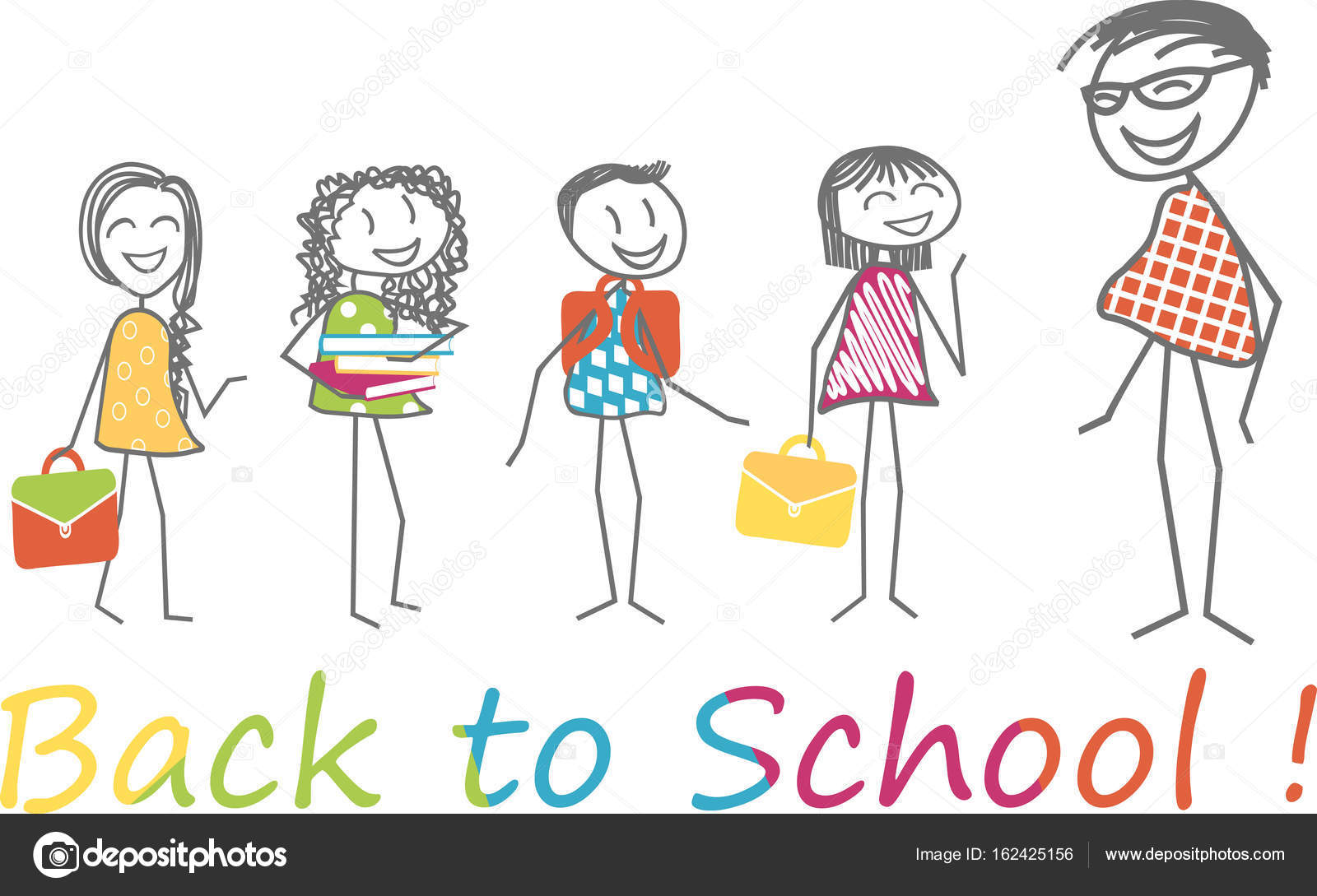 Bach to school Stock Vector Image by ©ccile.ducrot.orange.fr #162425156