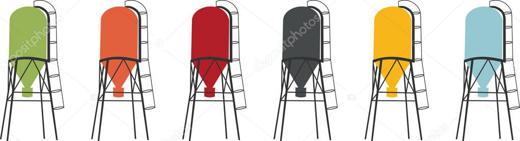 Silo colour Vector Art Stock Images | Depositphotos