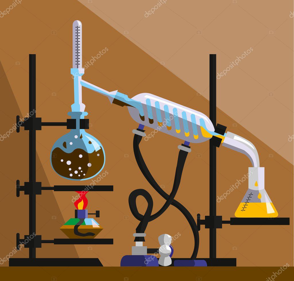 Apparatus for distillation, purification and separation of volat Stock ...
