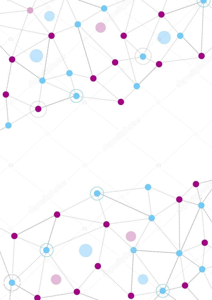 Technology or science abstract background, size A4 — Stock Vector ...