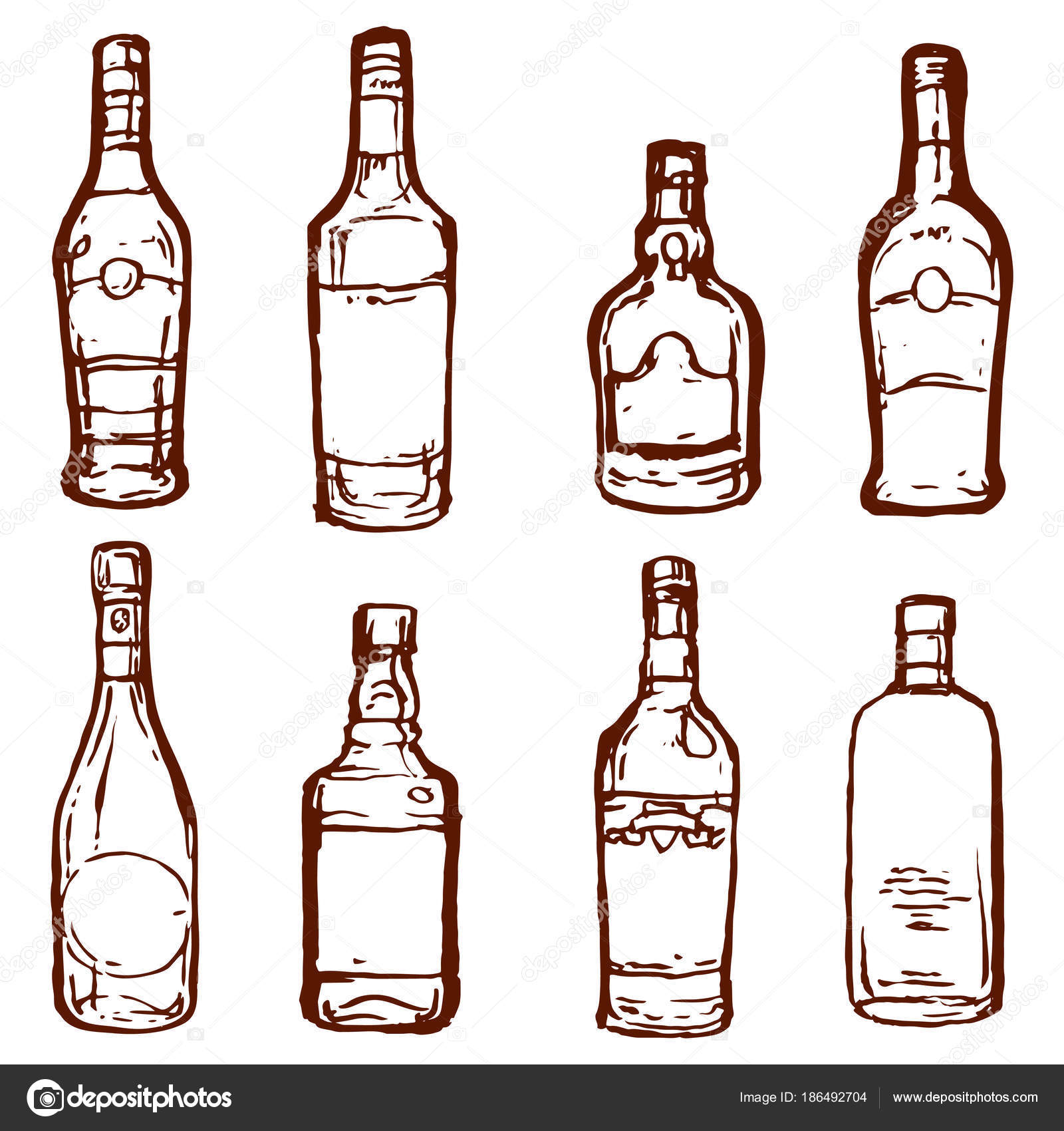 Alcohol Bottle Drawing