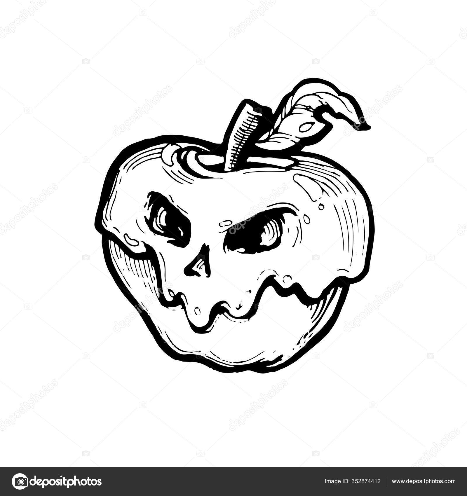 Poison Apple Drawing