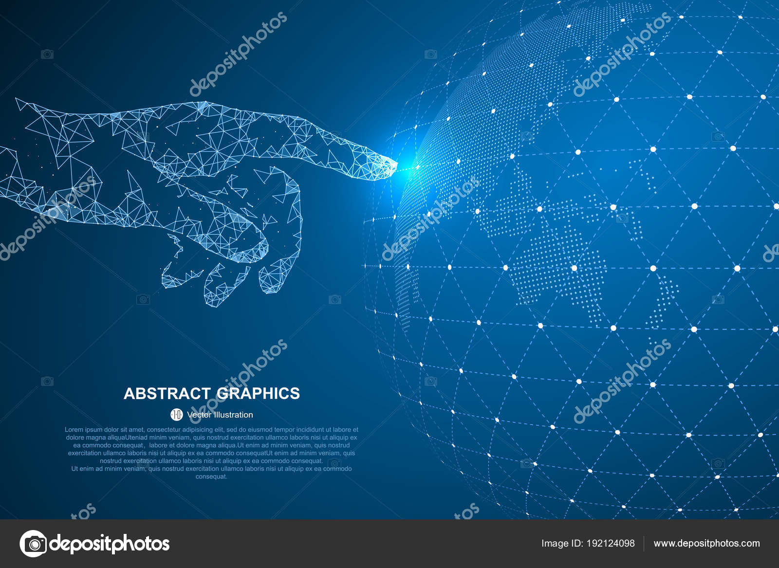Touch Future Vector Illustration Sense Science Technology Stock Vector ...