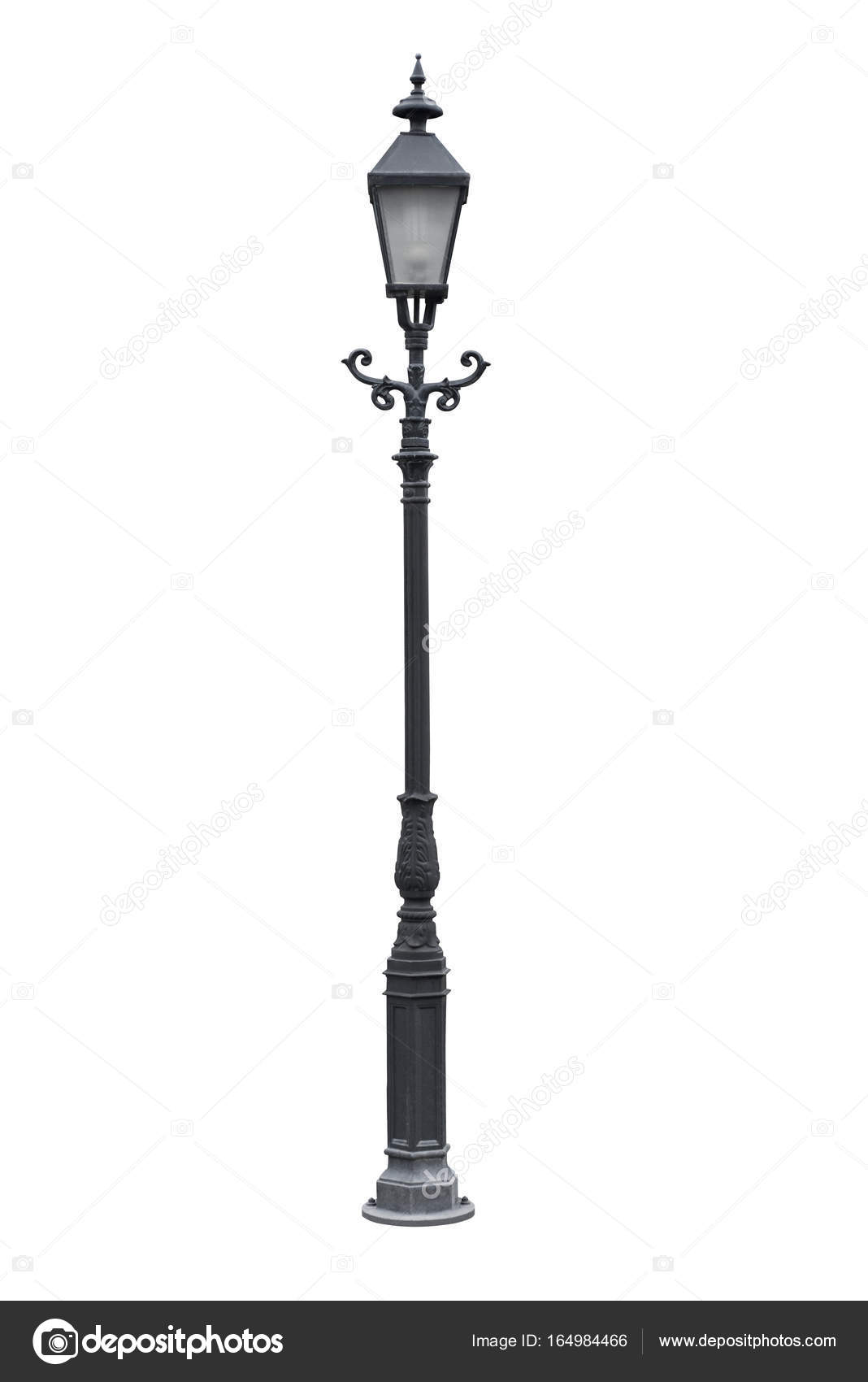 Street lampot on white background Stock Photo by ©spyrakot 164984466
