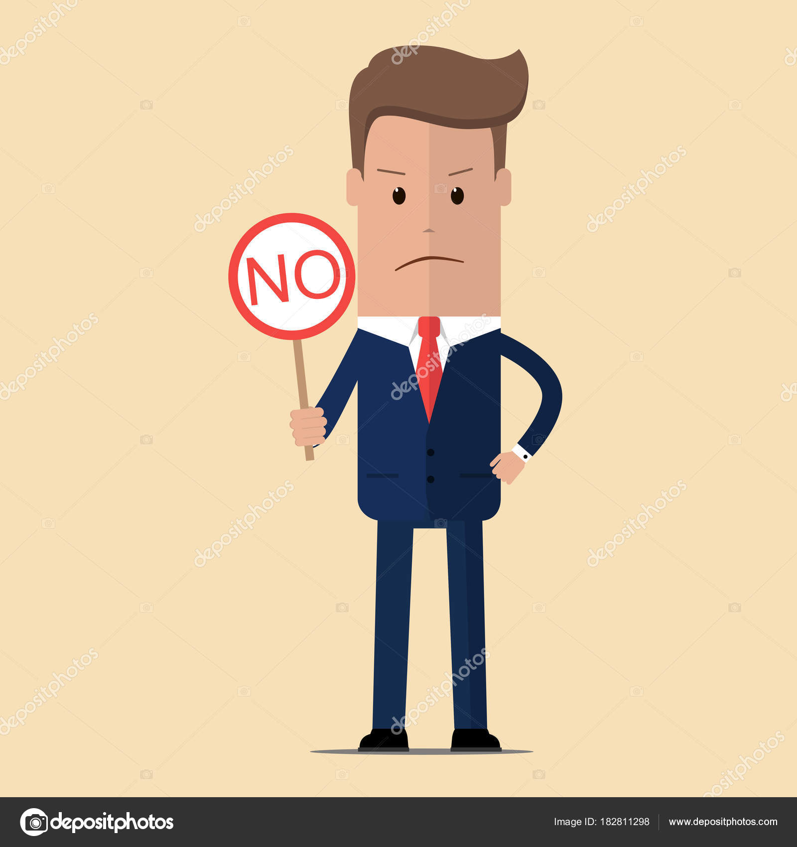 Angry Businessman Clipart