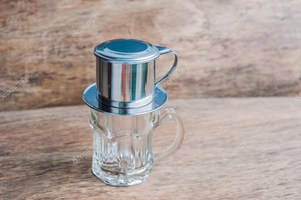'Phin' traditional Vietnamese coffee maker — Stock Photo © galitskaya ...