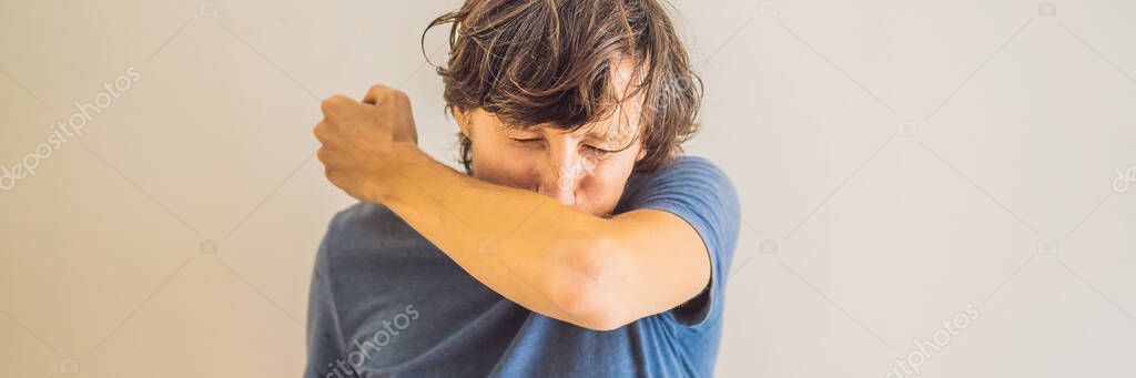 Sneeze into elbow Stock Photos, Royalty Free Sneeze into elbow Images ...