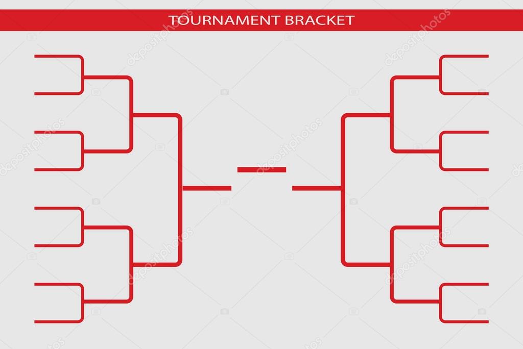 Tournament bracket vector. Championship template. — Stock Photo ...