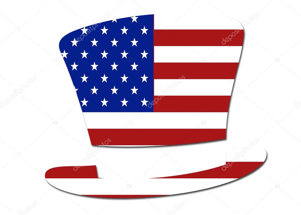 US flag hat symbol Stock Photo by ©dipalipix 128760550