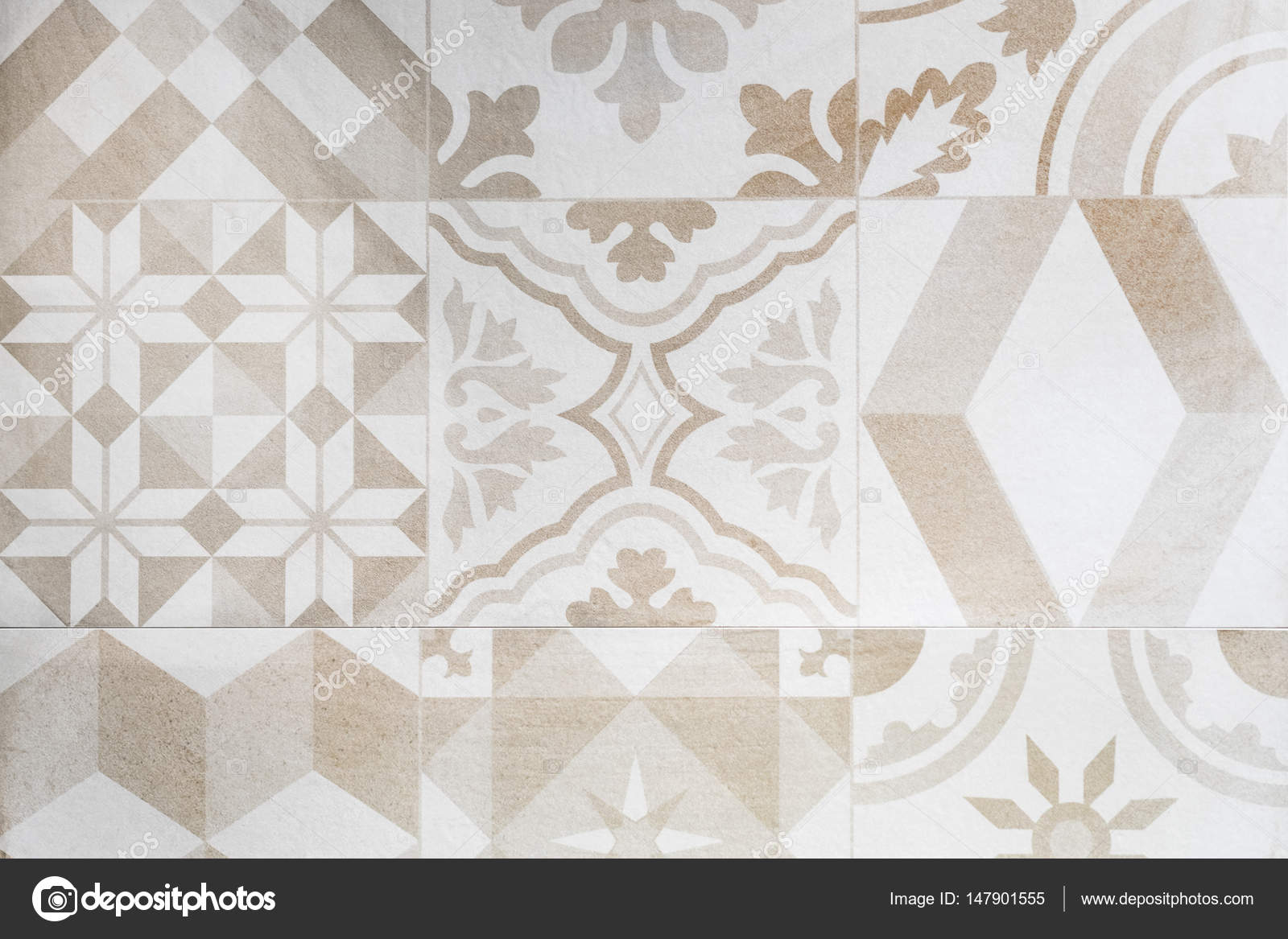 Beige Tile Floor Texture