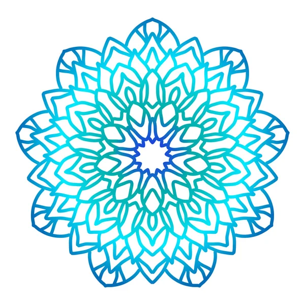 Mandala de color turquesa imágenes de stock de arte vectorial ...