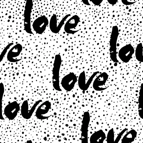 Black And White Word Love