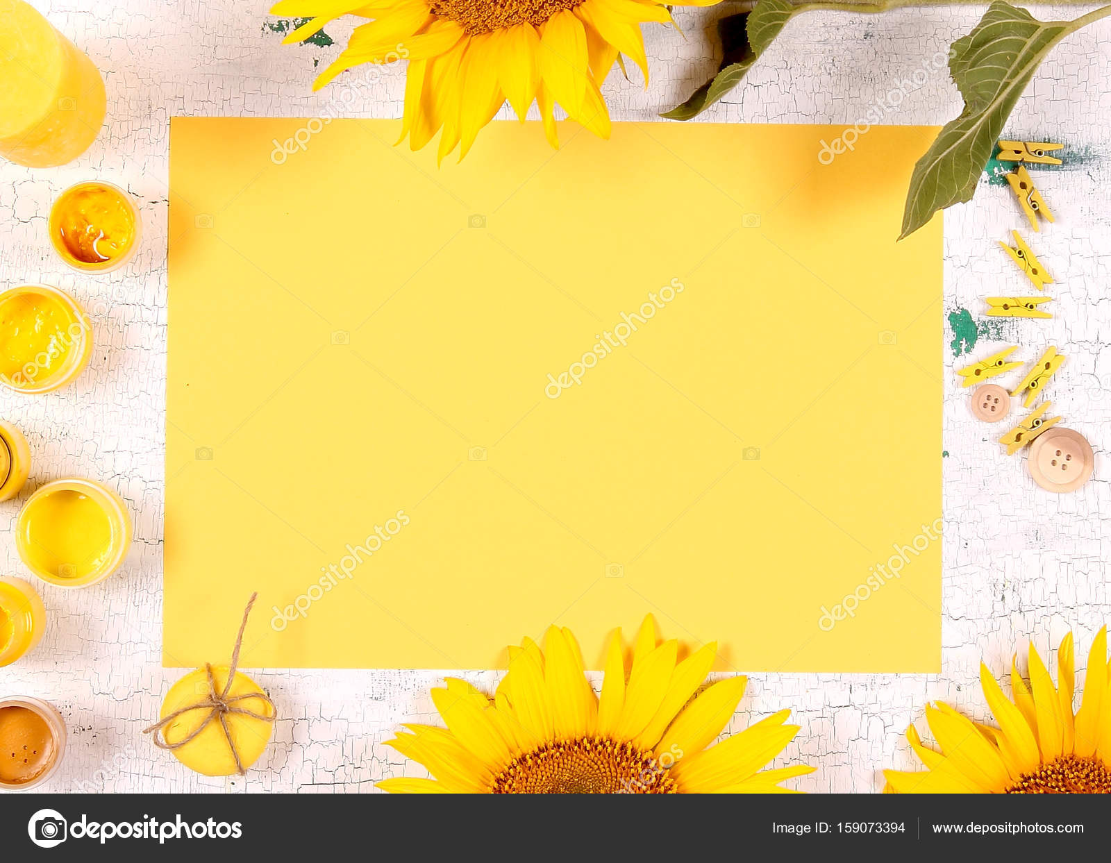 Yellow objects on a yellow background bright photo — Stock Photo ...