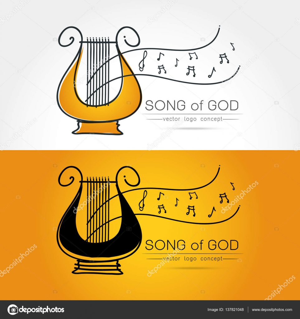 Stylized image of lyre logo Stock Vector Image by ©es7sense #137821048