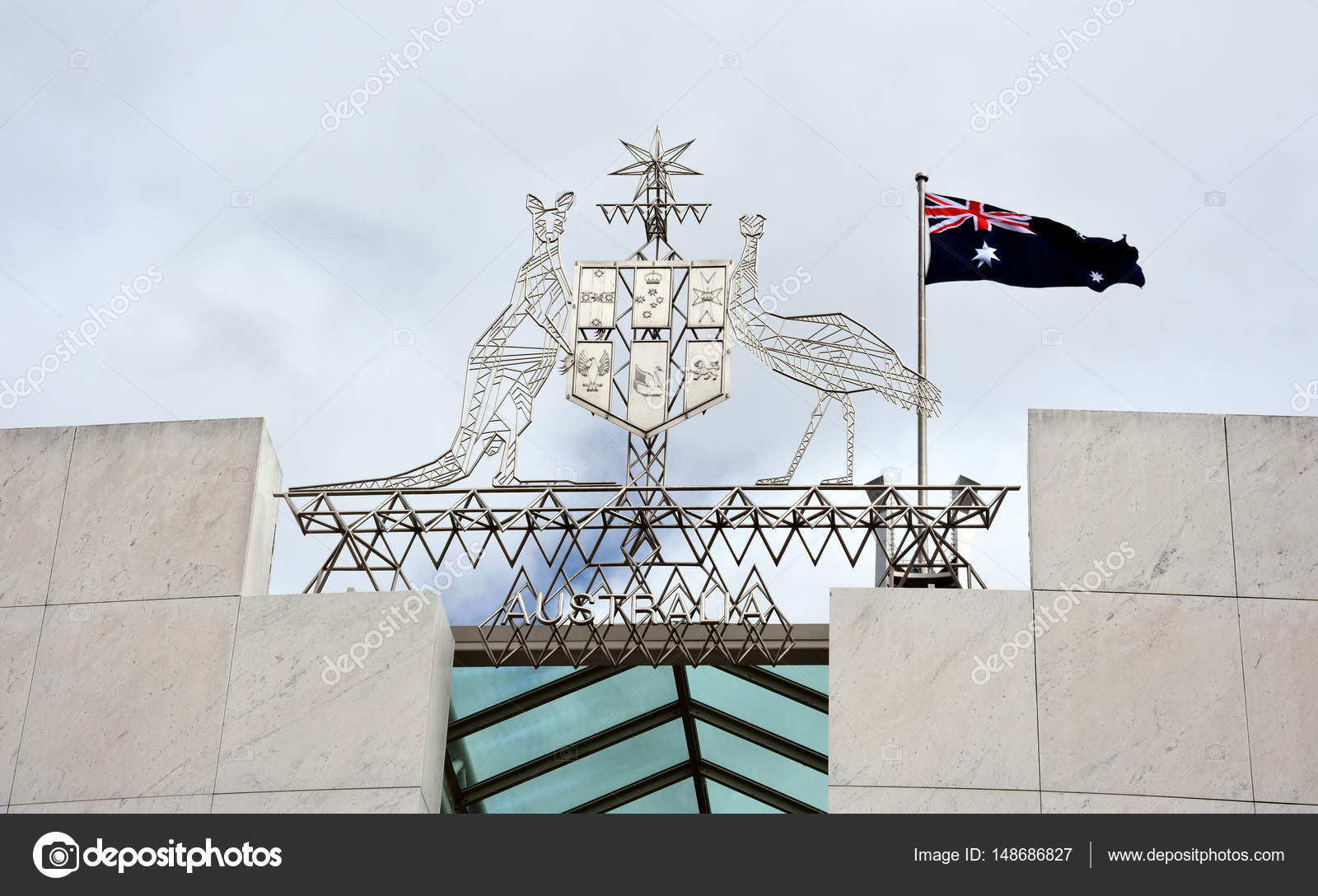 Australian Emu and Kangaroo emblem – Stock Editorial Photo © katacarix ...