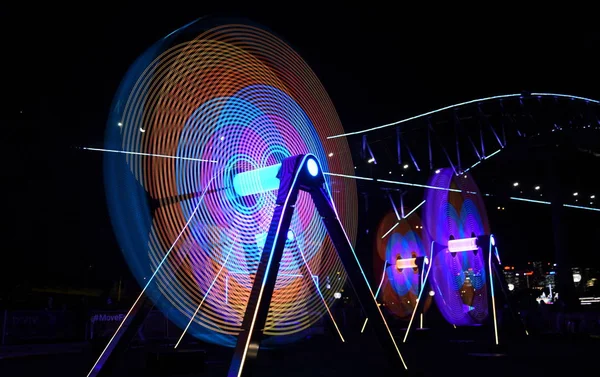 The Freedom of Movement installation during Vivid Sydney - Stock Image ...