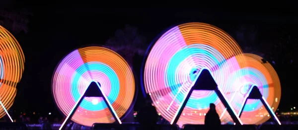 The Freedom of Movement installation during Vivid Sydney — Stock Photo ...