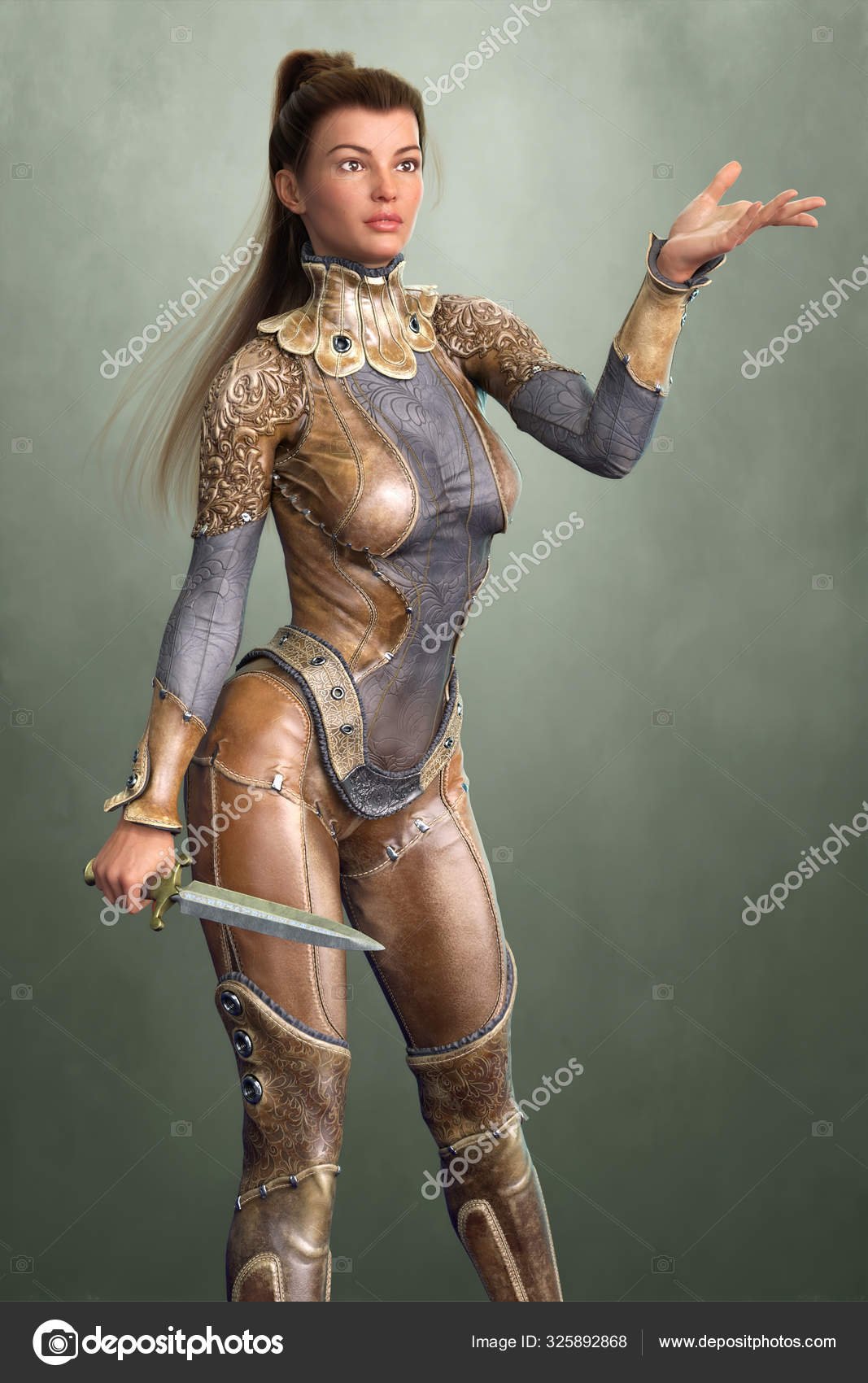 Beautiful Warrior Woman