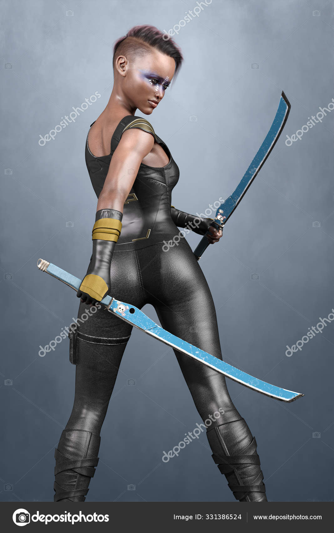 Dual Sword Fighting Poses