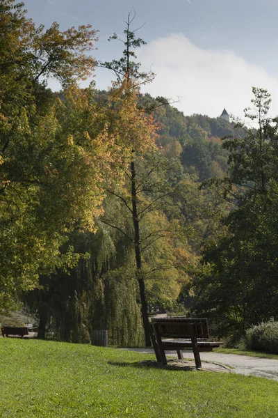 Autumn Park Scene - Stock Image - Everypixel