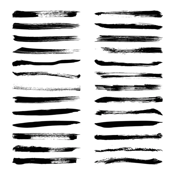 Set of Black ink vector stains. Stock Vector Image by ...