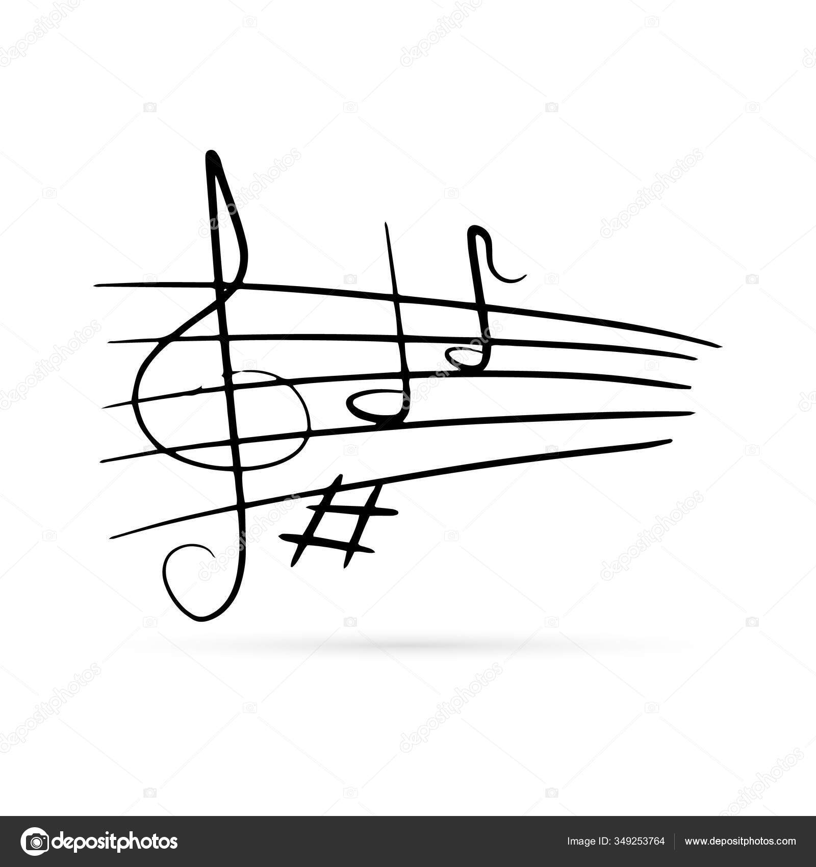 Treble Clef Outline