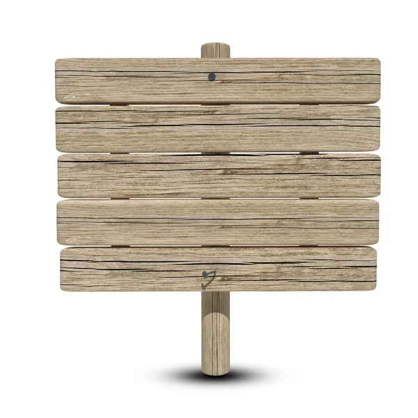 Old weathered wood sign isolated on a white background — Stock Photo ...