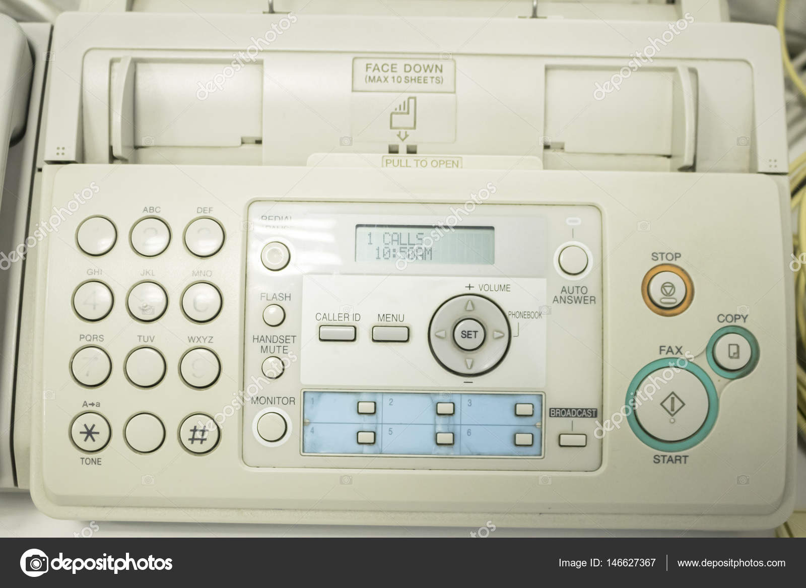 Old fax machine Stock Photo by ©Gobba 146627367