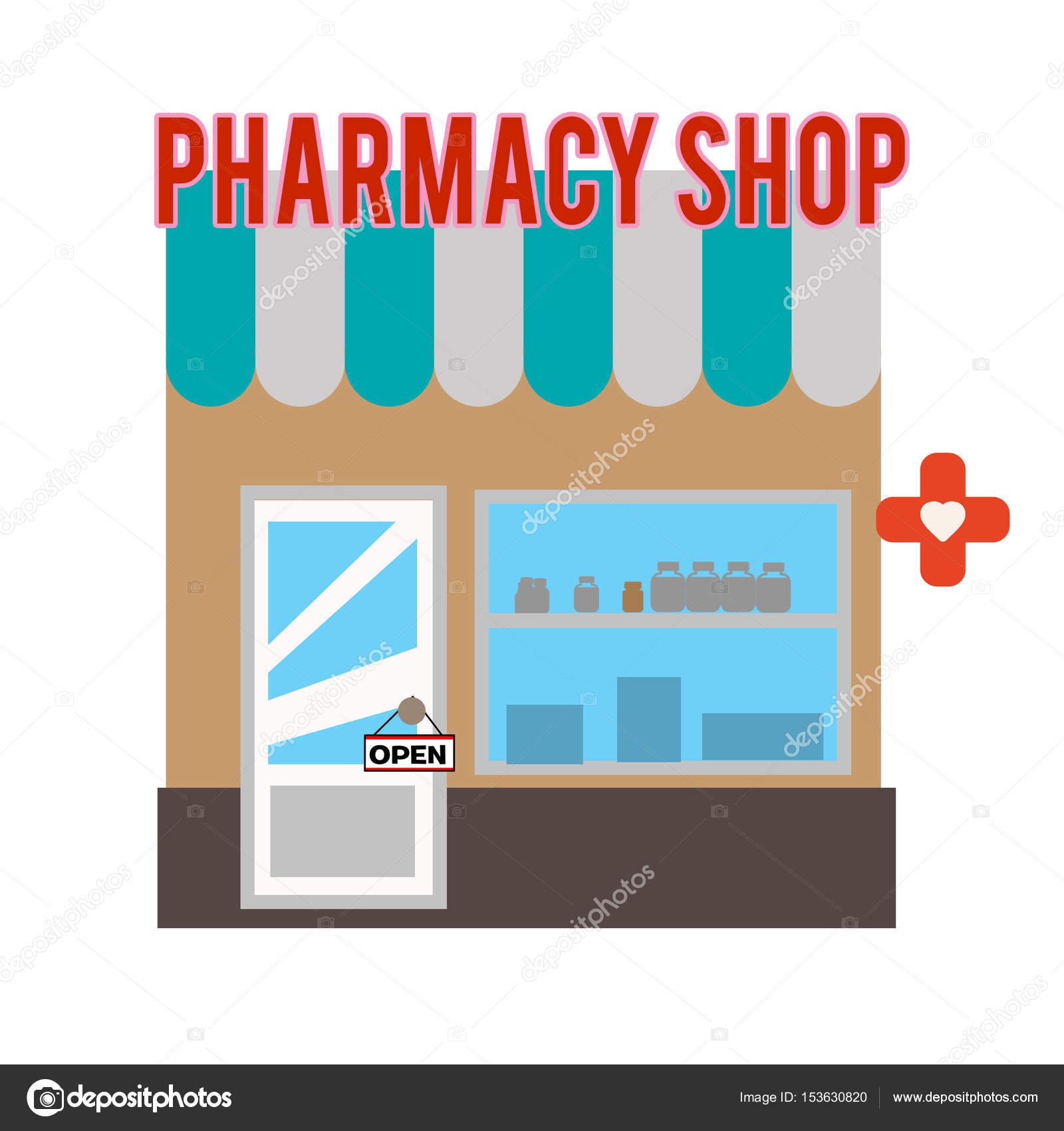 Pharmacy shop open — Stock Photo © Gobba #153630820