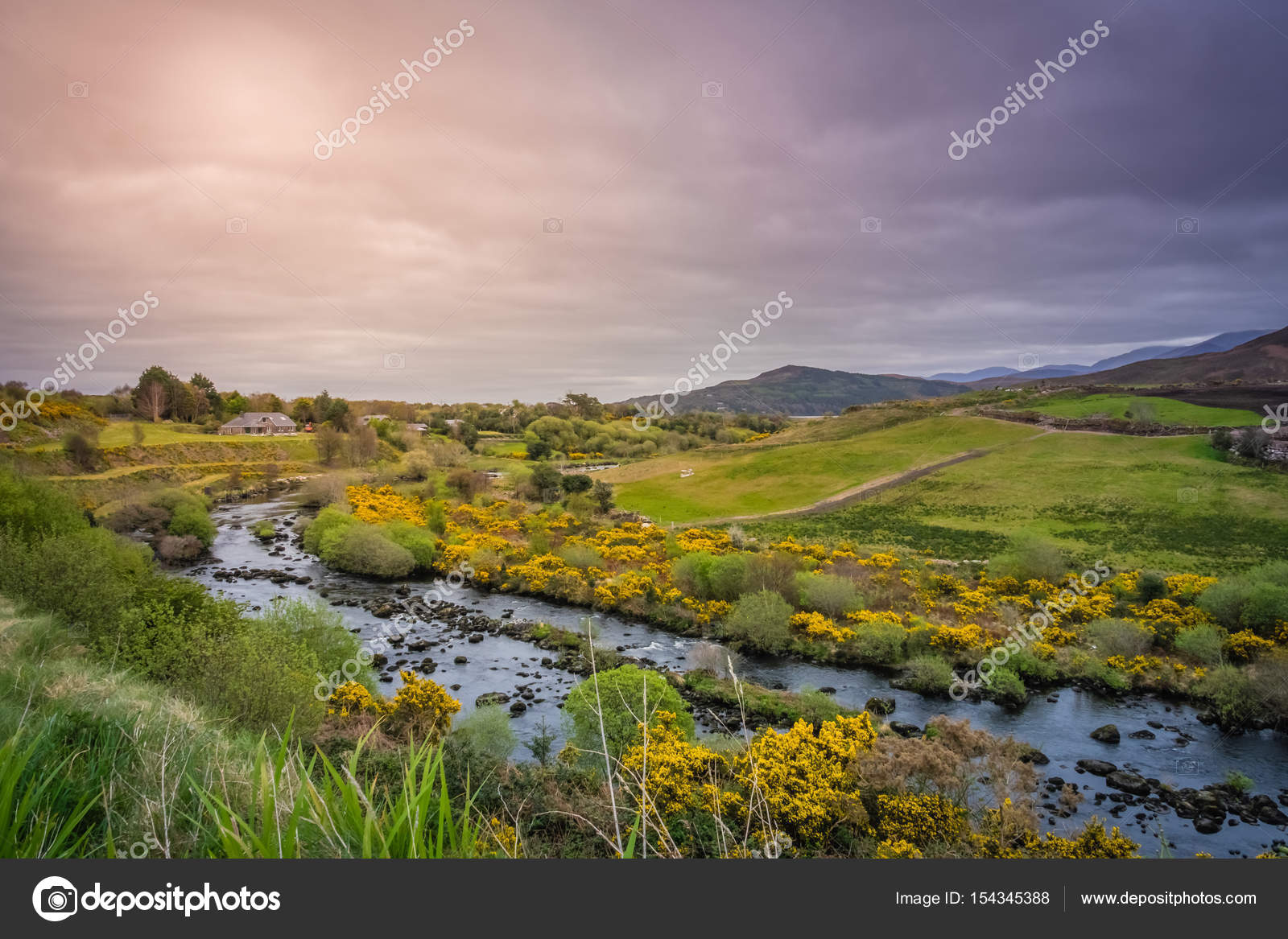 Beautiful rural Irish landscape Stock Photo by ©pawopa3336 154345388