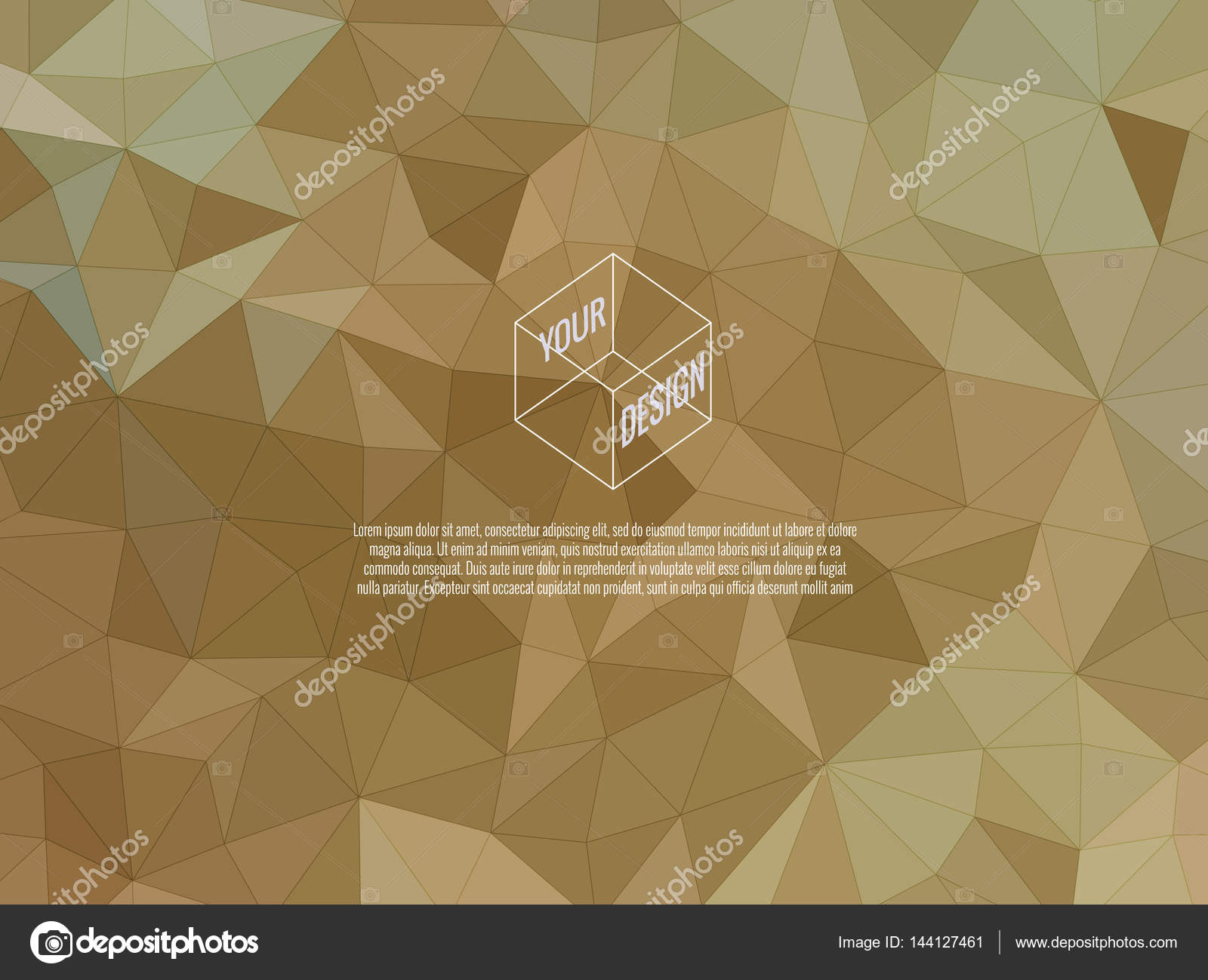 Low poly brown pattern background design Stock Vector by ©Jolygon 144127461