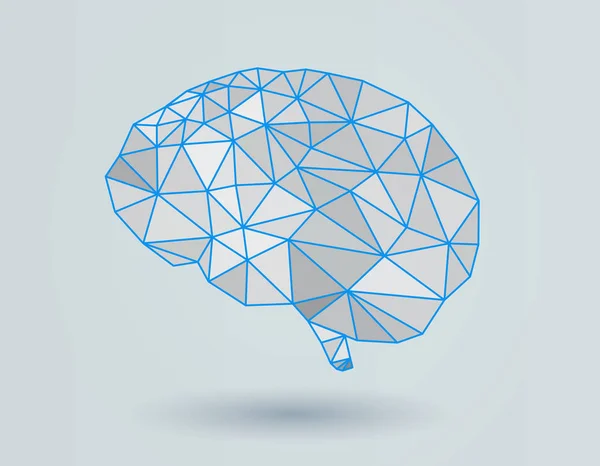 Brain low poly Vector Art Stock Images | Depositphotos