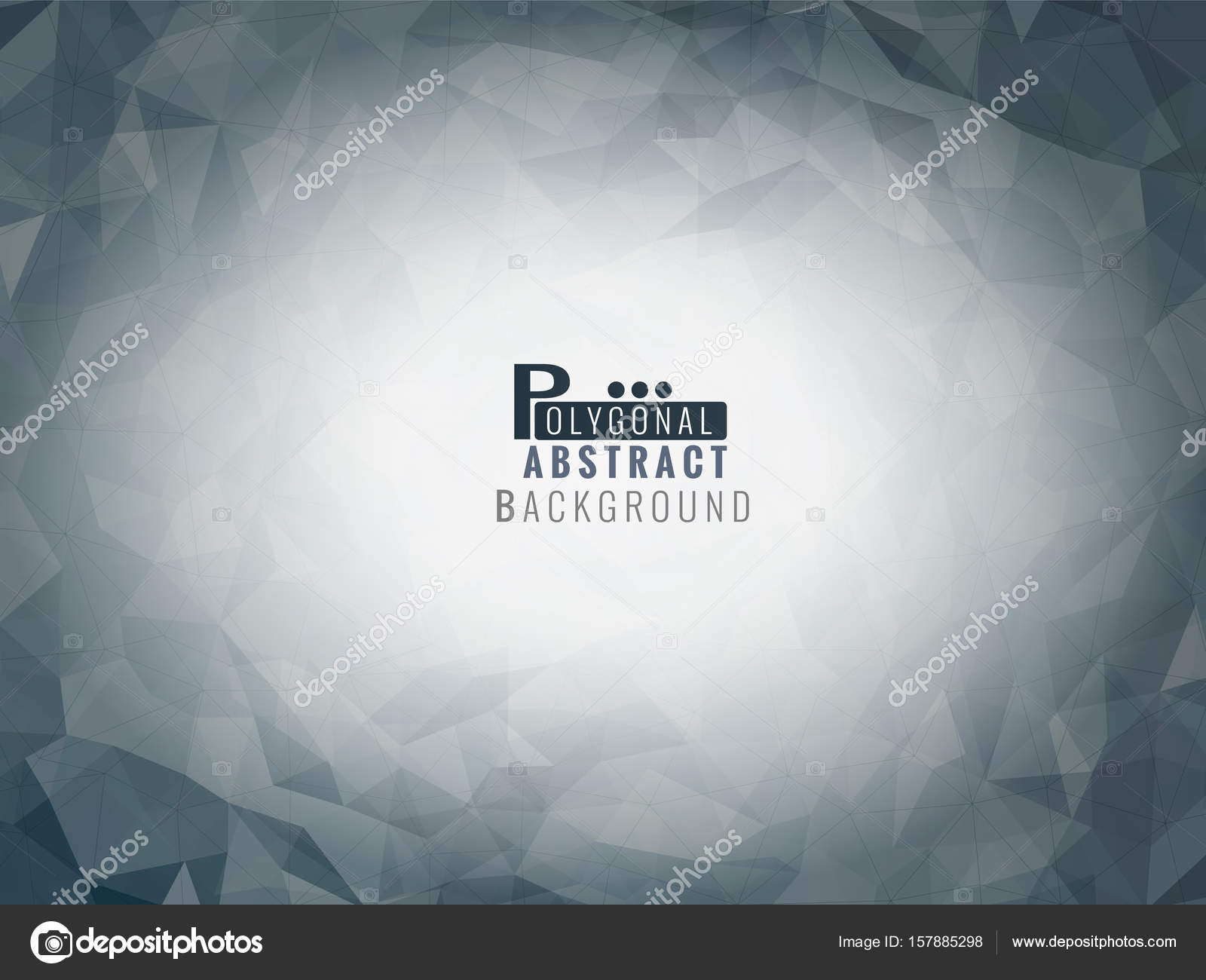 Low poly gray BG for your artwork — Stock Vector © Jolygon #157885298