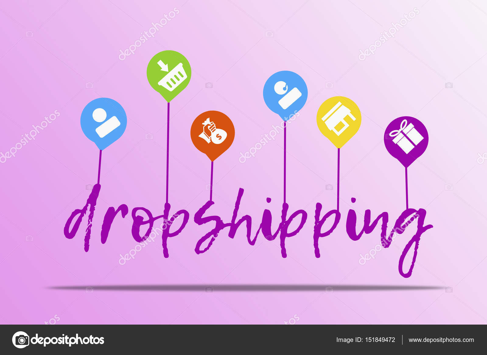 How Dropshipping Works . It's a simple business. — Stock Photo © symkin ...