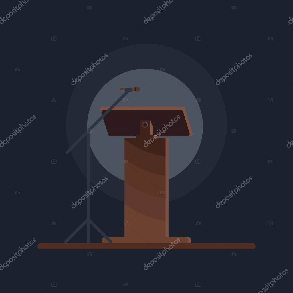 Diseño de vector plano en icono símbolo del atril 2023 Diseño de vector plano en icono símbolo del atril 2023