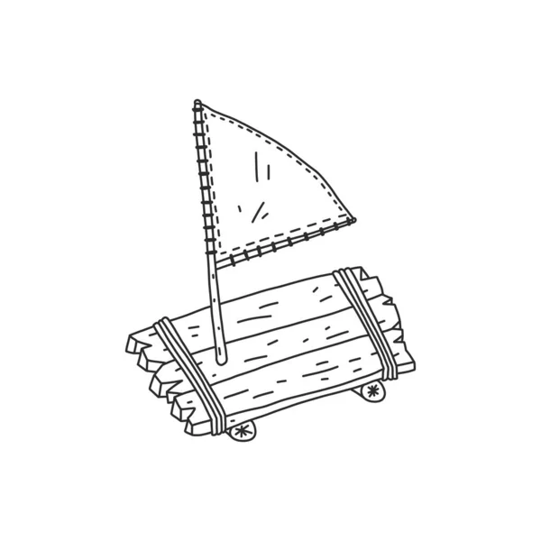 ᐈ Wooden rafts stock cliparts, Royalty Free wooden raft images ...