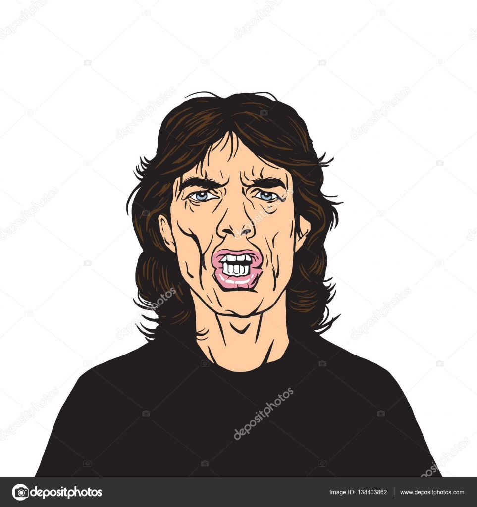 Mick Jagger Vector Portrait Illustration Stock Vector Image by ©doddis ...