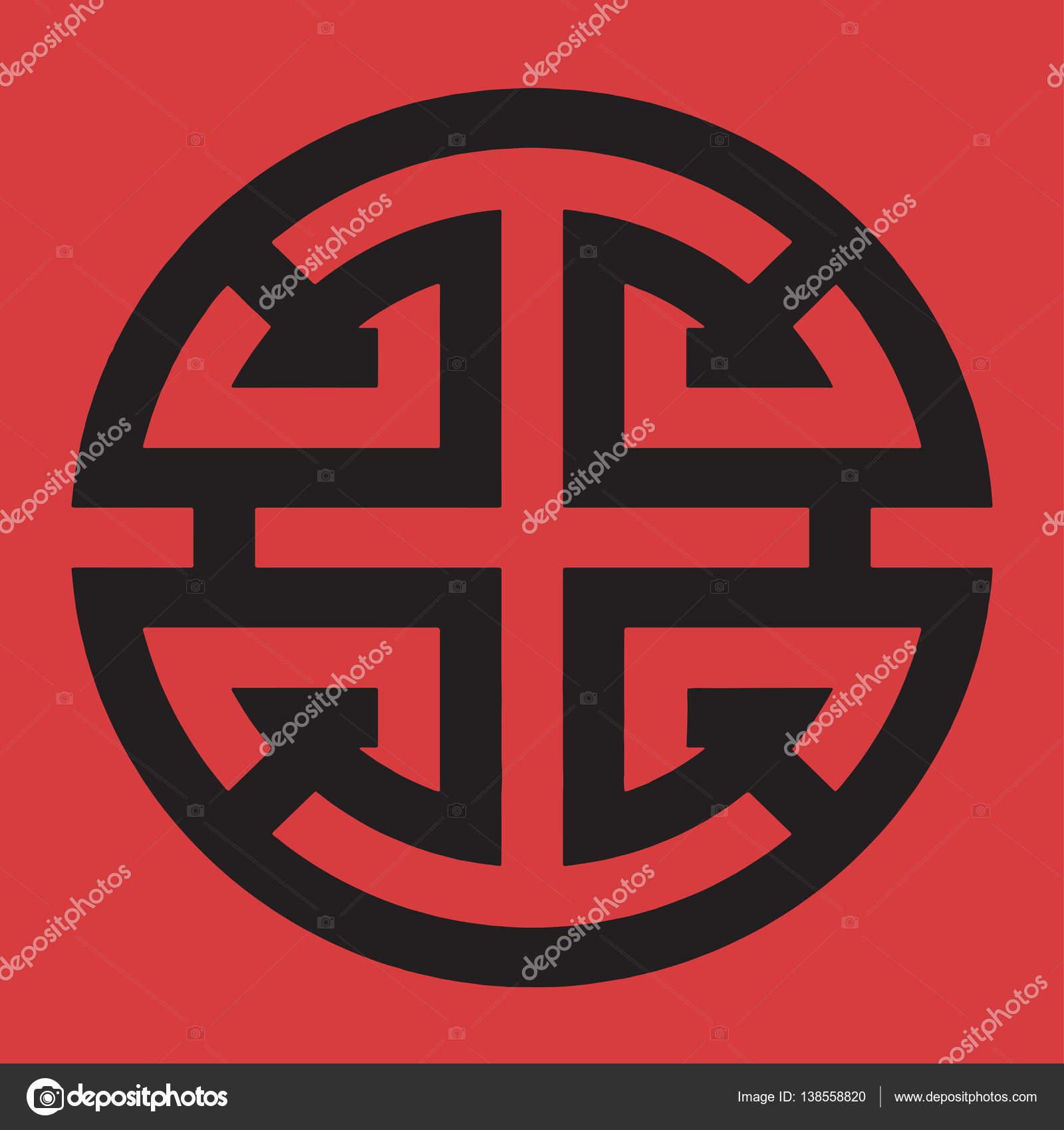 Old Chinese Lu Symbol in Pop Art Style Vector Icon Stock Vector Image ...