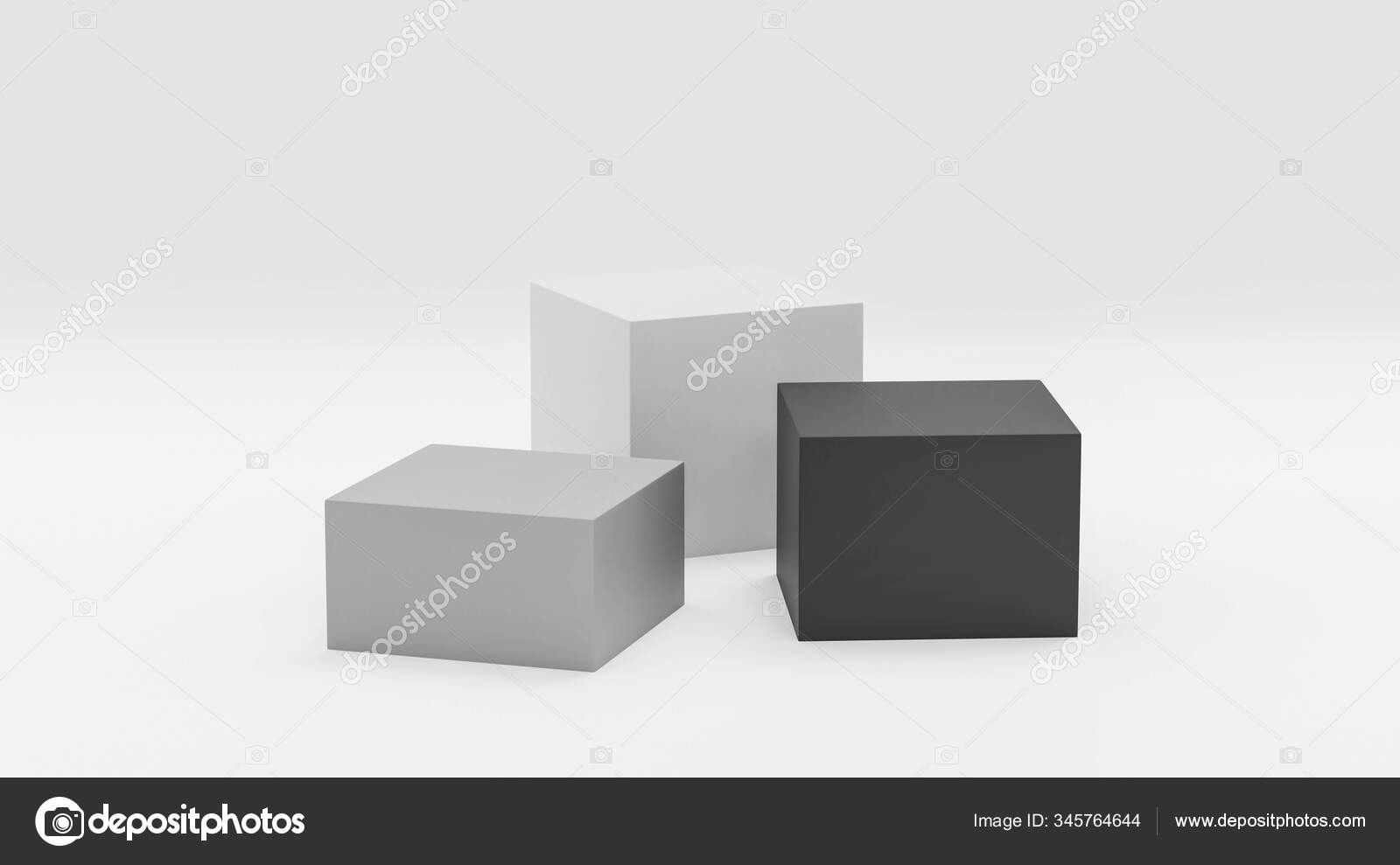 Abstract modern futuristic boxes cubes background 3d render ...