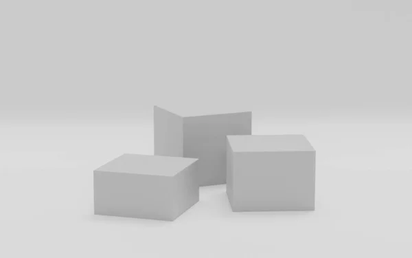 Abstract modern futuristic boxes cubes background 3d render ...