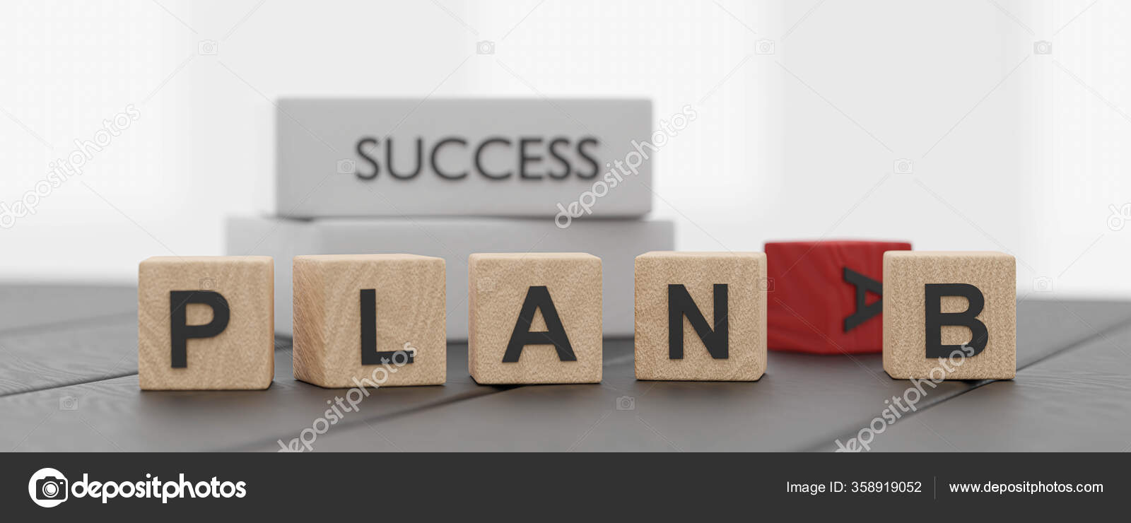 Plan Changed Plan Concept Change Plan New Strategy Shown Wooden Stock ...