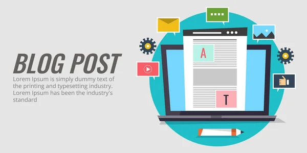 Blog post Vector Art Stock Images | Depositphotos