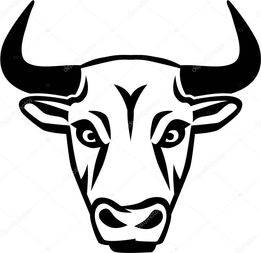 Sagoma Di Testa Di Mucca